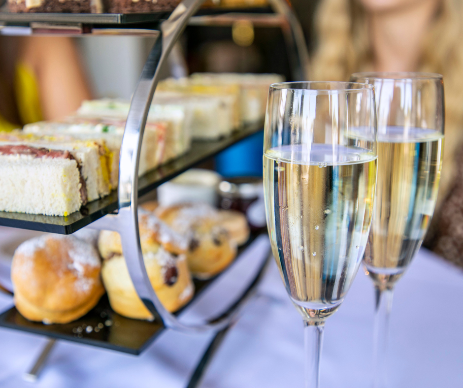 Afternoon Tea with a glass of Bolla Prosecco - Manor Hotel Meriden